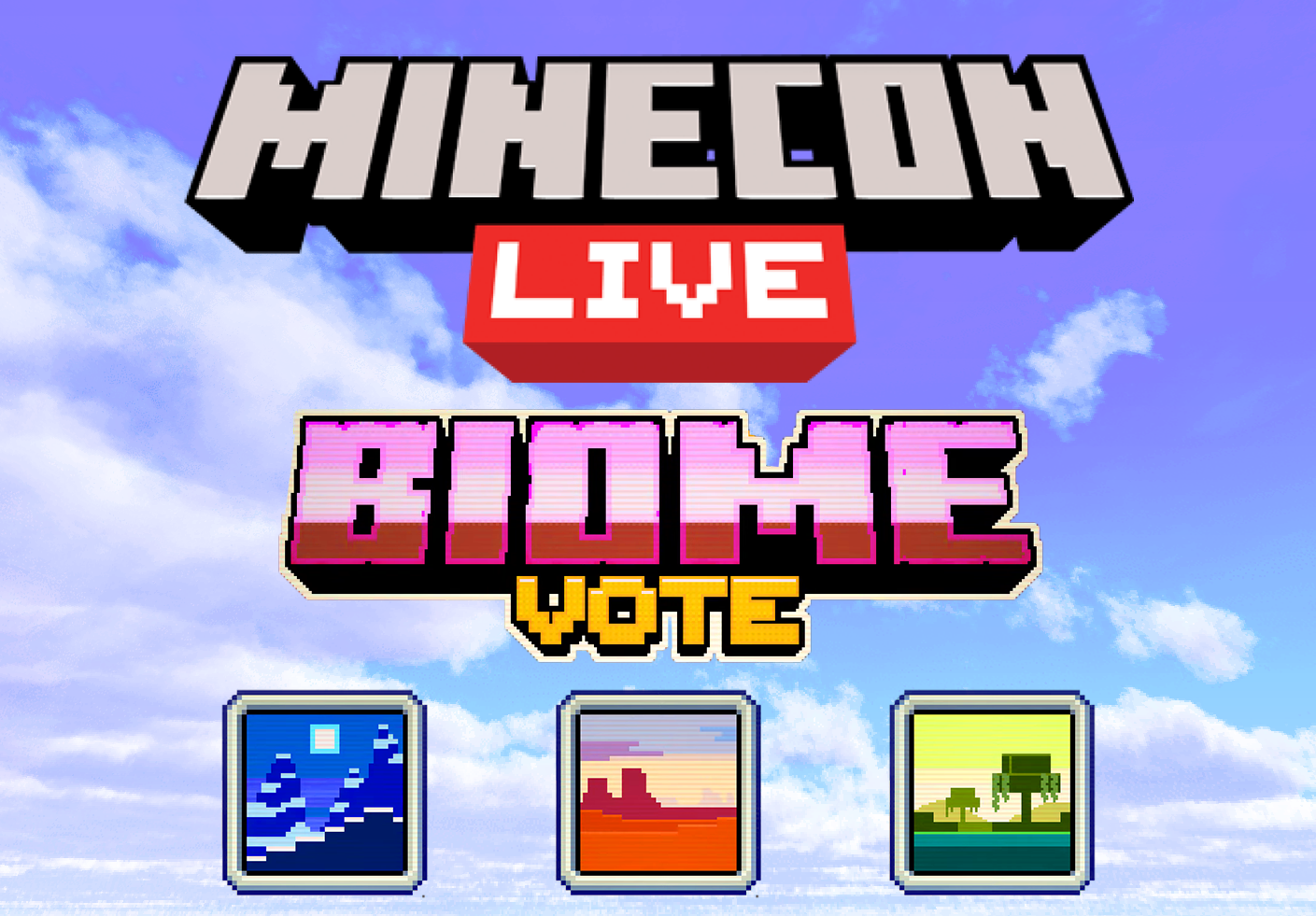 i Tre Biomi del Minecon Live! | NovaPixel